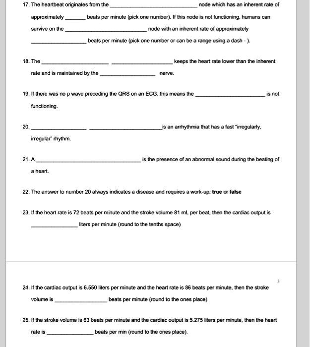 SOLVED: 17. The heartbeat originates from the node which has an ...