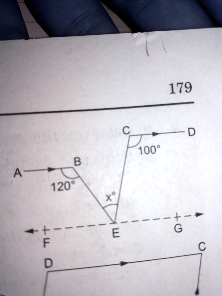 SOLVED: 'in the given figure ab is parallel to CD angle abe equal to 120 degree angle ecd is ...