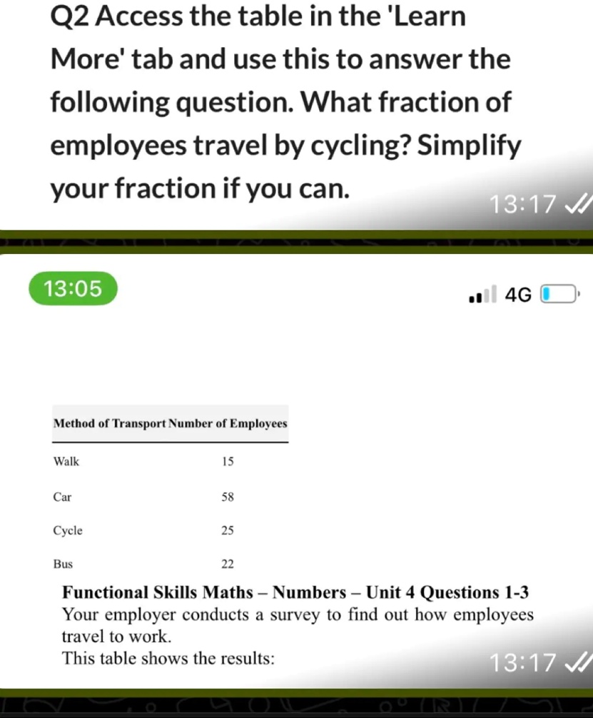 Q2 Access the table in the 'Learn More' tab and use this to...