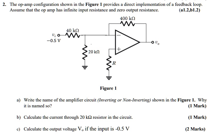 SOLVED: The op-amp configuration shown in Figure 1 provides a direct implementation of a ...