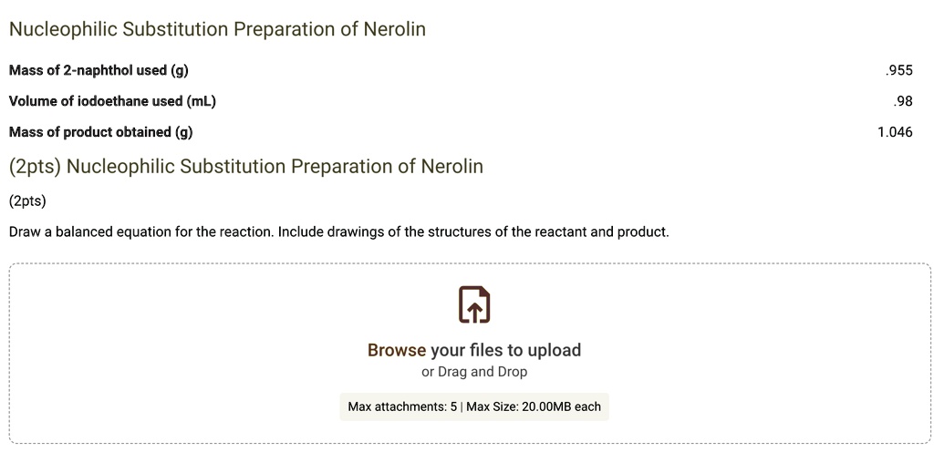 Draw a balanced equation for the reaction. Include drawings of the ...