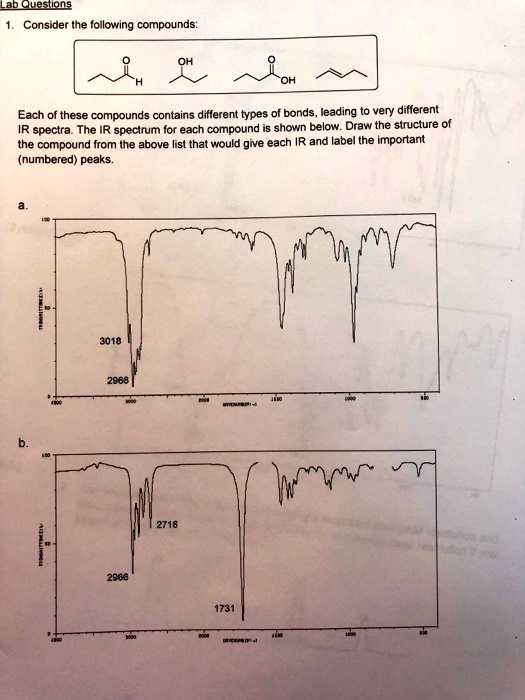 SOLVED: Lab Queslions Consider Ihe following compounds: Each of these ...