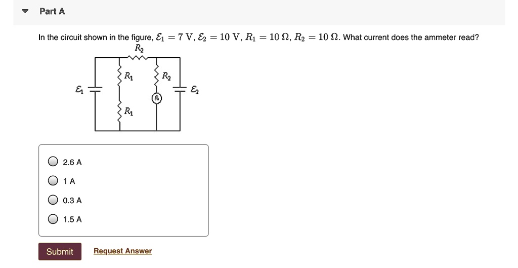 Part Ain The Circuit Shown In The Figure â‚¬1 7… Solvedlib