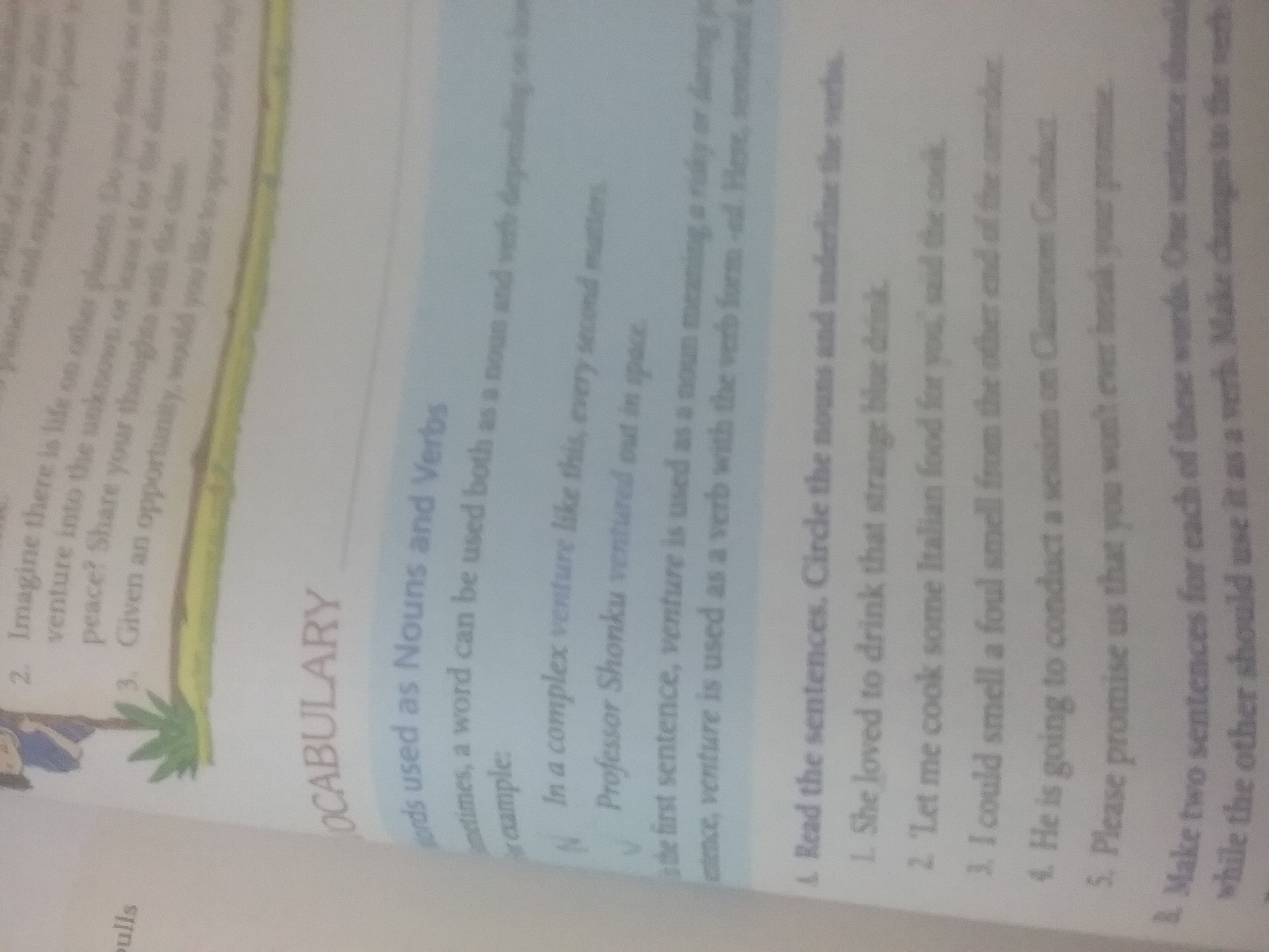 SOLVED: 2. Imagine there is lift 3. Given an opportunut. the OCABULARY ...