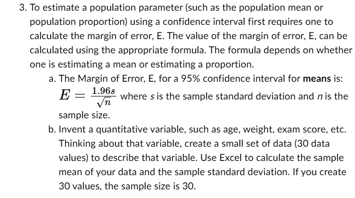 SOLVED 3 To Estimate A Population Parameter such As The Population solved-3-to-estimate-a-population-parameter-such-as-the-population