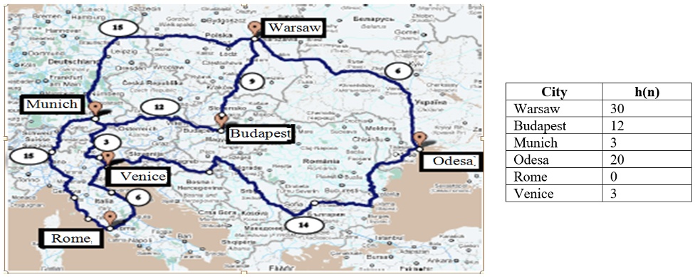SOLVED: This map shows approximate mean driving times (in hours ...