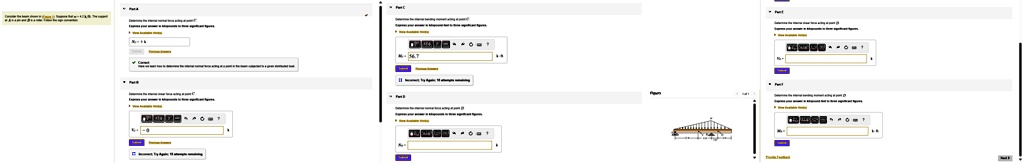 consider the beam shown in figure 1 suppose that w420 mathrmkip ...