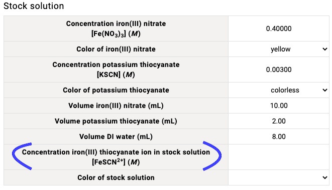 stock solution concentration ironiii nitrate feno33 m 040000 color of ...