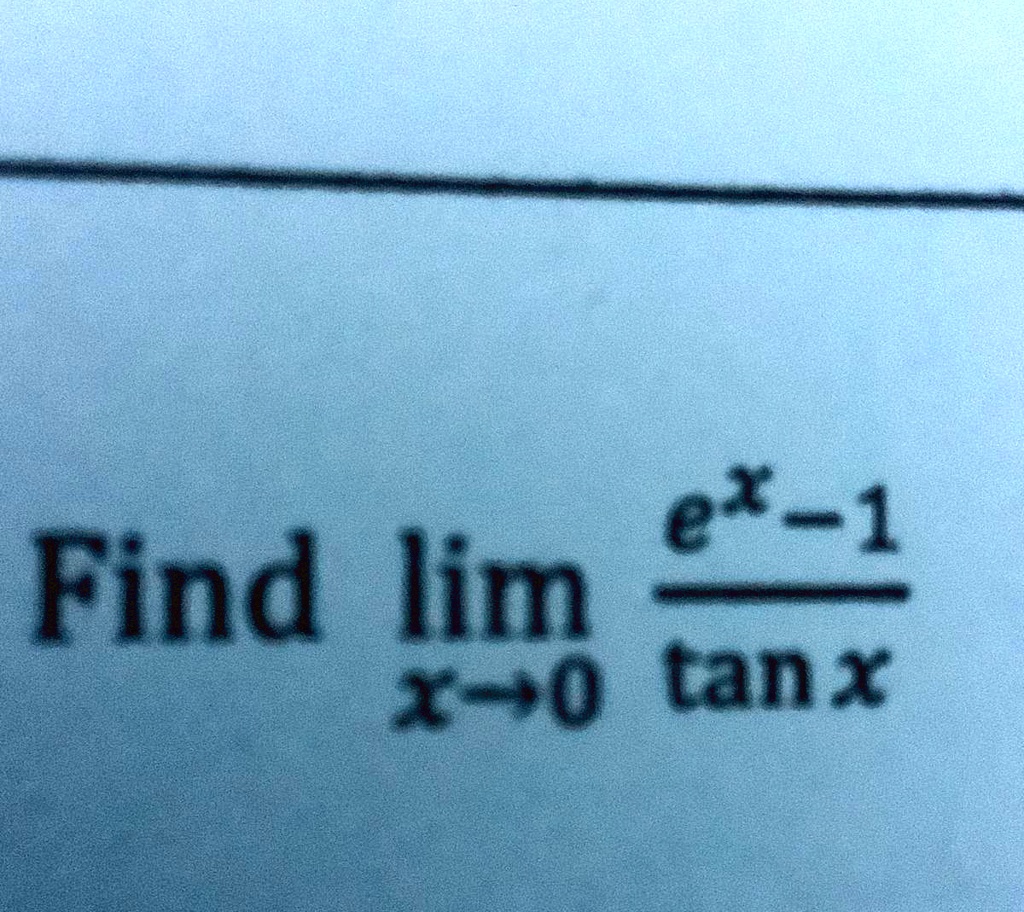 show me how to solve find lim 1 0 tanx 22612