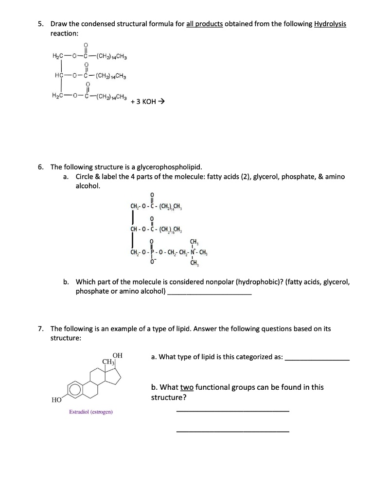 SOLVED: Draw the condensed structural formula for all products obtained from the following ...