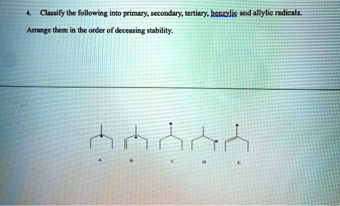 SOLVED: Classify the following into primary, secondary; tertiary ...