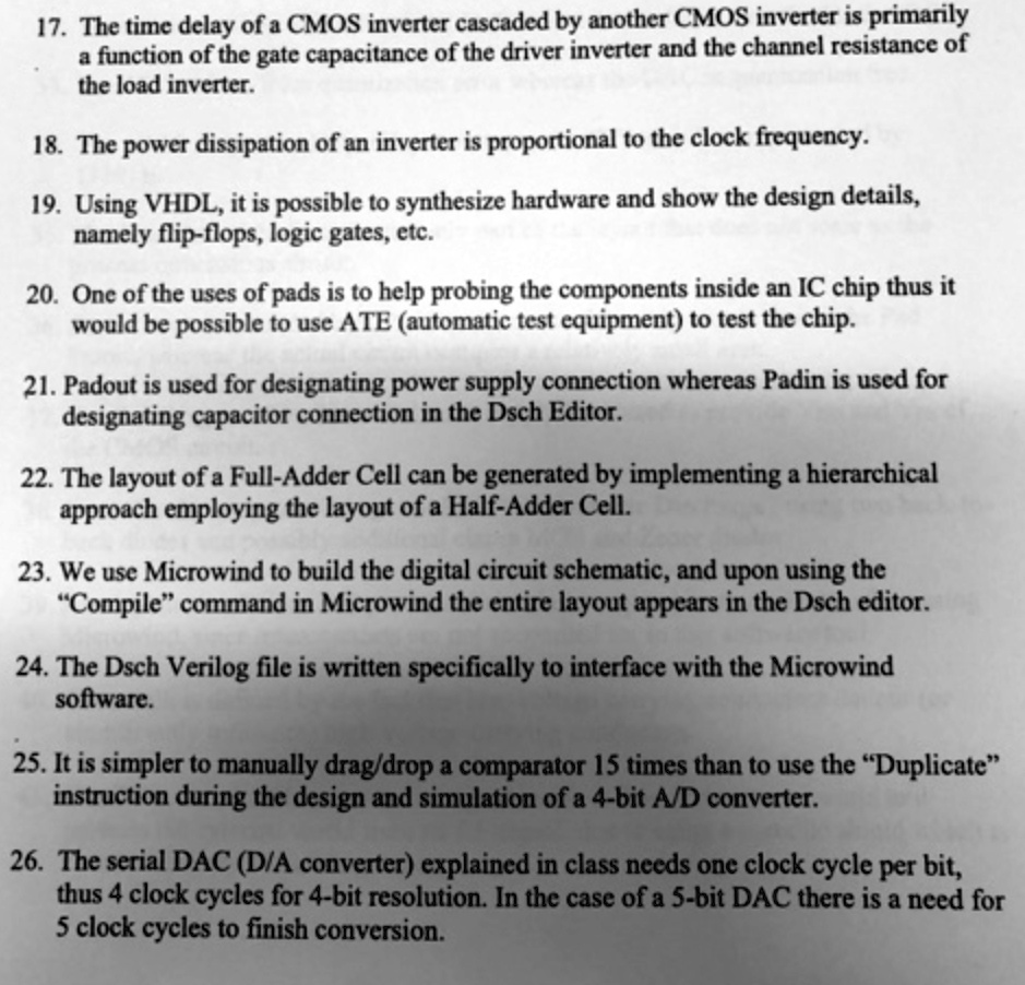 SOLVED: 17. The time delay of a CMOS inverter cascaded by another CMOS ...