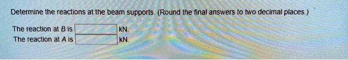 determine the reactions at the beam supports round the fina answers i0 ...