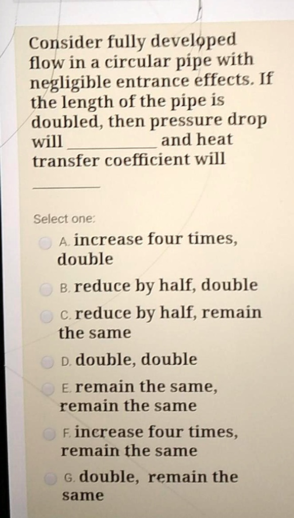 SOLVED: Consider fully developed flow in a circular pipe with ...