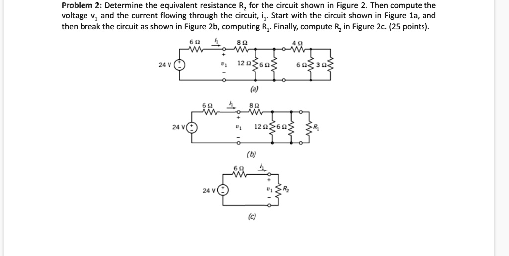 SOLVED: Problem 2: Determine the equivalent resistance R for the ...