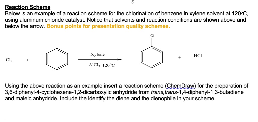 SOLVED:Reaction Scheme Below is an example of a reaction scheme for the ...