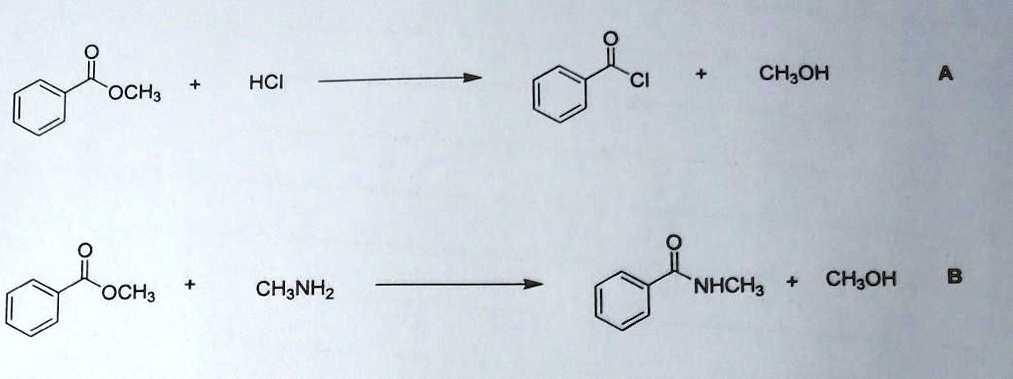 SOLVED: HCI CHaOH OCH: OCH3 CH3NHz NHCHa CHsOH