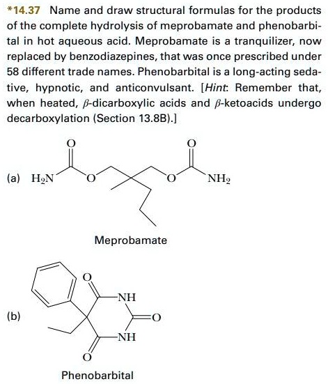*14.37 Name and draw structural formulas for the products of the ...