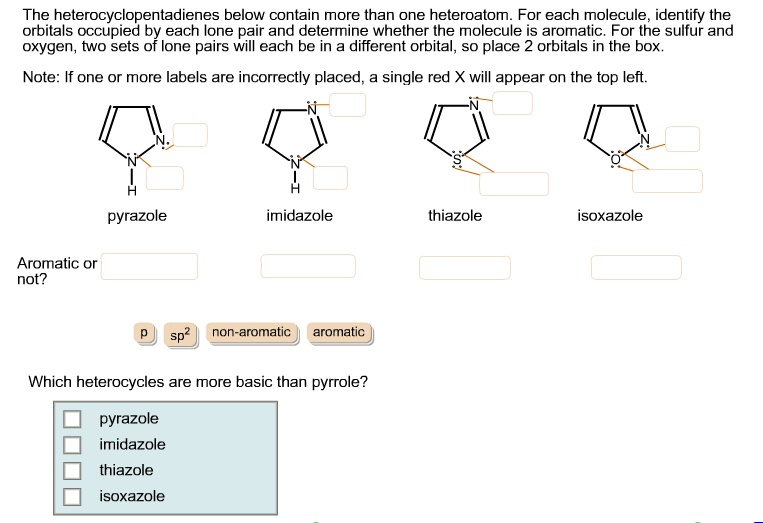 The heterocyclopentadienes below contain more than one heteroatom. For ...
