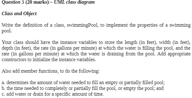 Solved Can You Please Explain The Uml Class Diagram Question 5 20 Marks Uml Class Diagram 1623