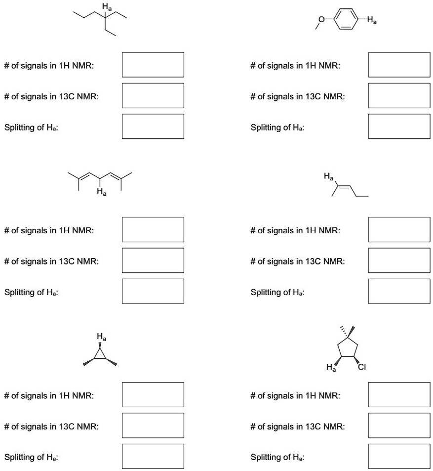 SOLVED: predict the number of signals in the 1H NMR spectrum and the 13C NMR spectrum #of ...