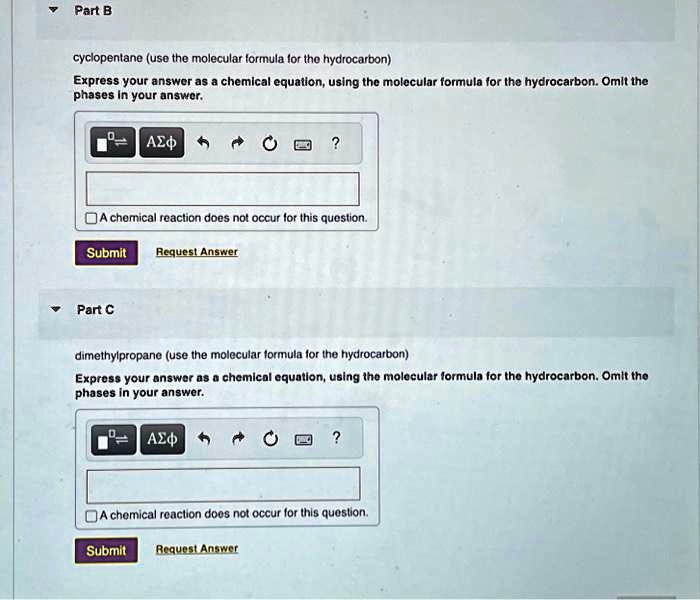 SOLVED: Texts: Enter the balanced chemical equation for the complete combustion of each of the ...