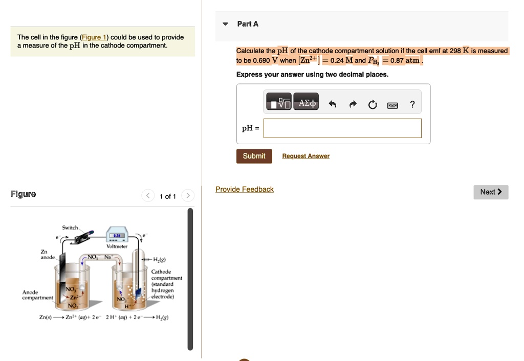SOLVED: Part A The cell in the figure (Figure 1)could be used to ...