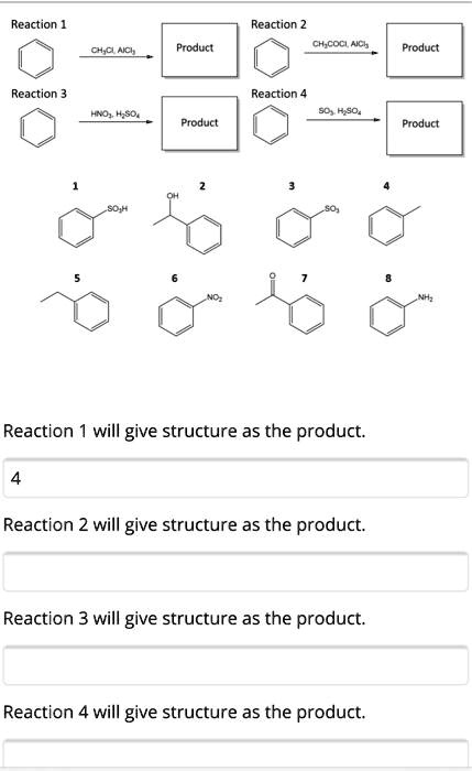 SOLVED: Reaction 1 CH3COCl + HCl â†’ CH3COOH + Cl2 Product Reaction 2 ...