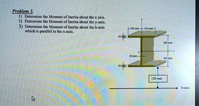 Solved Problem 5 Determine The Moment Of Inertia About The X Axis