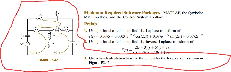SOLVED: Just Question 3. Omega is unknown. 4F Minimum Required Software Packages: MATLAB, the ...