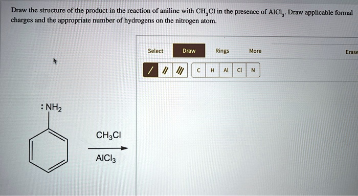SOLVED: Draw the structure of the product in the reaction of aniline ...