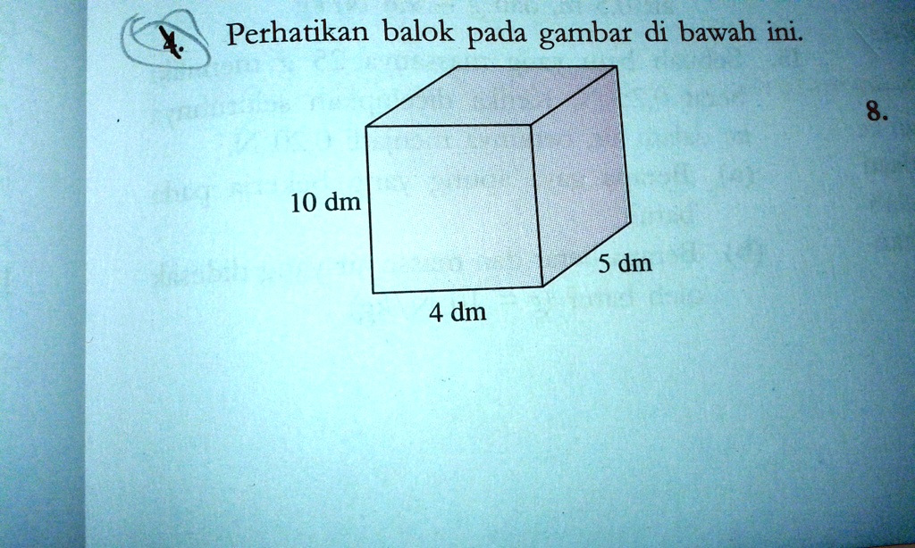 SOLVED: a. berapa volum balok? b.berapa massa balok jika massa jenisnya ...