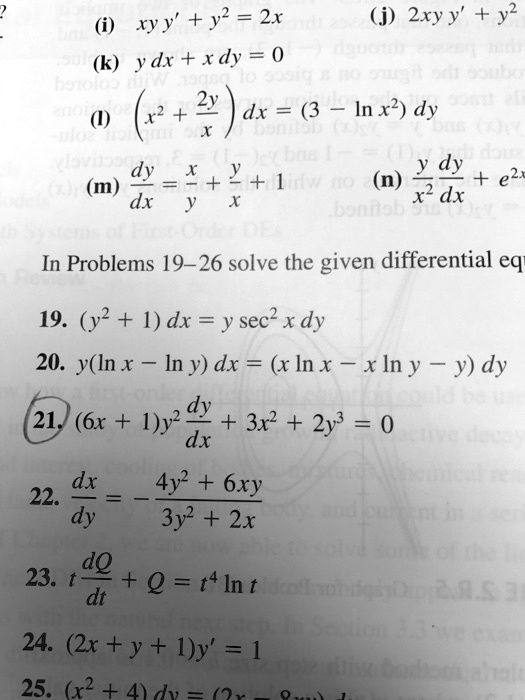 SOLVED Text Xyy Y 2x j 2xy Y Y 2 i k Jdx xdy 0 22 I