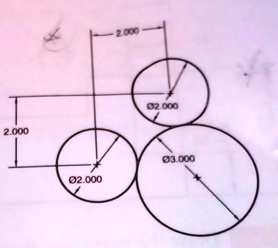 In Autocad Use The Line Circle And Rectangle Commands To Draw The Object Shown I Need Help