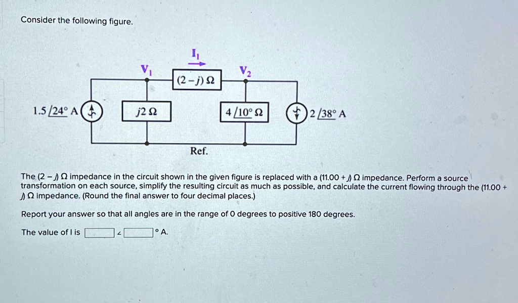 consider the following figure the 2 lambda omega impedance in the circuit shown in the given ...