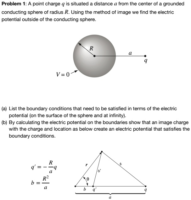 Problem 1 a point charge 4 is situated distance a from the...
