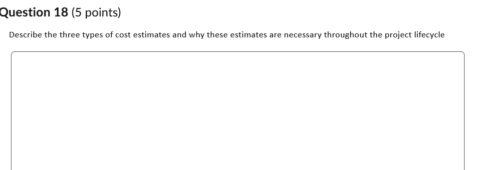 SOLVED: Question 18 (5 points) Describe the three types of cost ... SOLVED: Question 18 (5 points) Describe the three types of cost ...