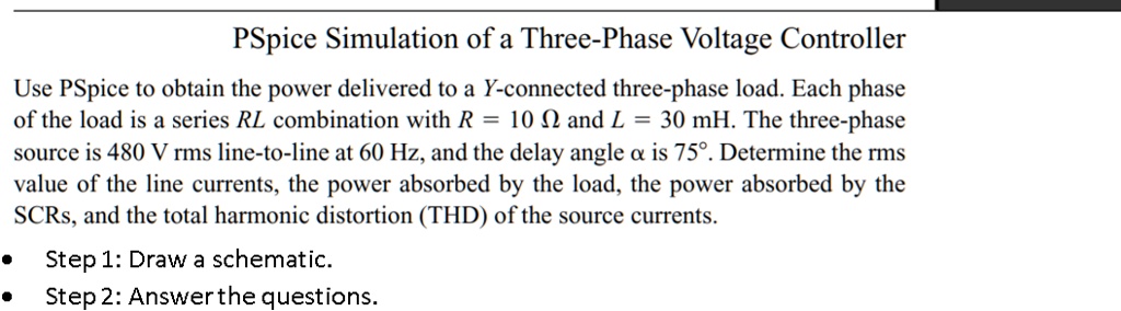 pspice simulation of a three phase voltage controller use pspice to ...