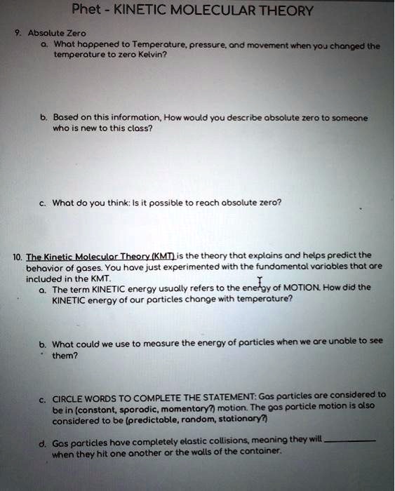 phet kinetic molecular theory absolute zero what happened to ...