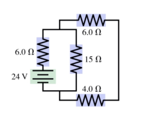 Solved For The Circuit Shown In The Figure Below Find The Current Through And The Potential