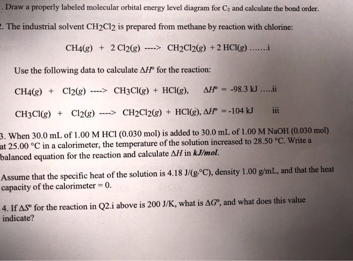 draw properly labeled molecular orbital energy level diagram for cz and ...
