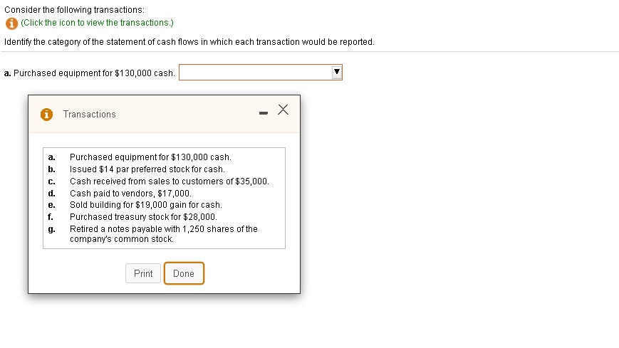 SOLVED: Consider the following transactions: i (Click the icon to view the transactions ...