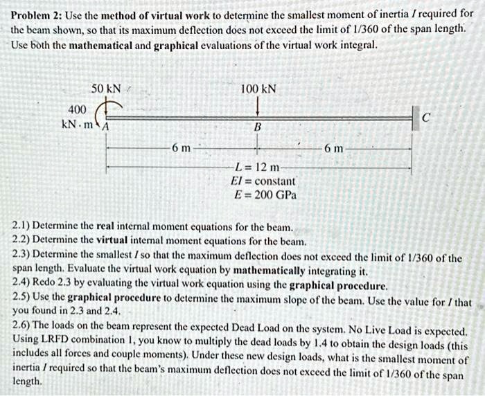 Problem 2: Use the method of virtual work to determine the smallest ...