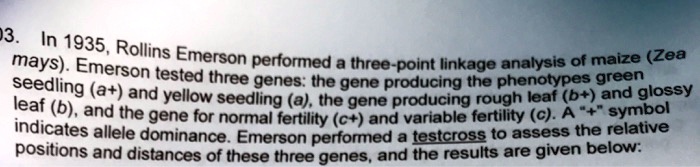 SOLVED: 13 . In 1935 , Rollins mays) . Emerson Emerson performed three ...