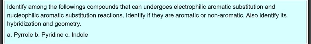 SOLVED: Identify among the followings compounds that can undergoes ...