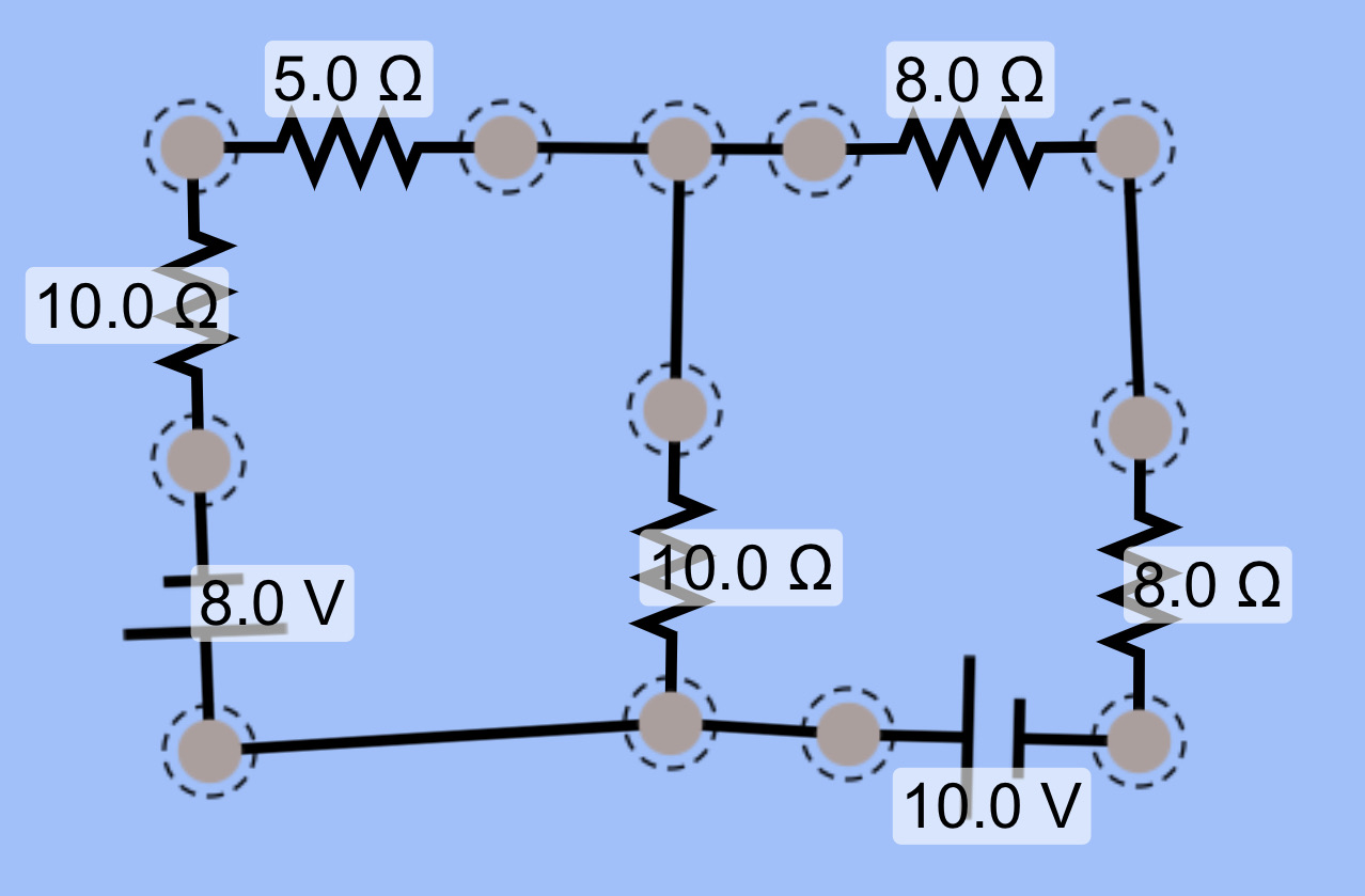SOLVED: Use Kirchhoff’s Laws to find all three different currents in the circuit shown below ...