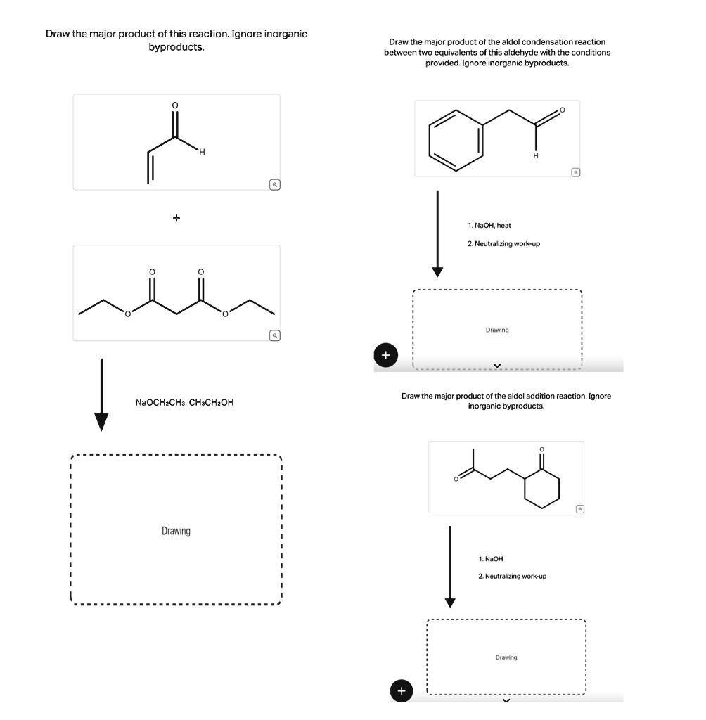 SOLVED: 1. Draw the major product of this reaction. Ignore inorganic ...