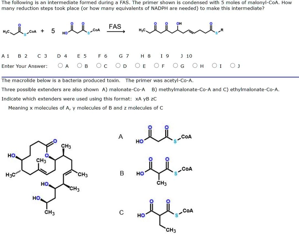 SOLVED:The following is an intermediate formed during a FAS_ The primer ...