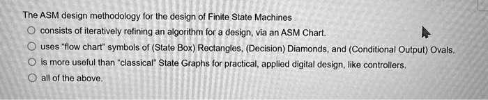 The ASM design methodology for the design of Finite State Machines ...