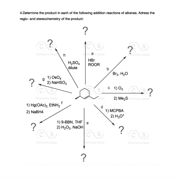 SOLVED: 4.Determine the product in each of the following addition ...